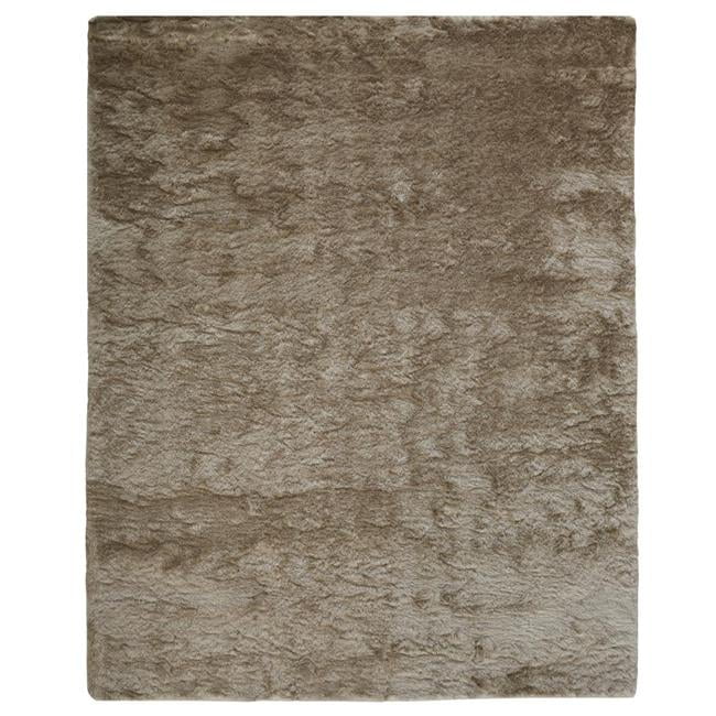 5 x 8 ft. Tan & Taupe Shag Hand Tufted Handmade Rectangle Area Rug ...