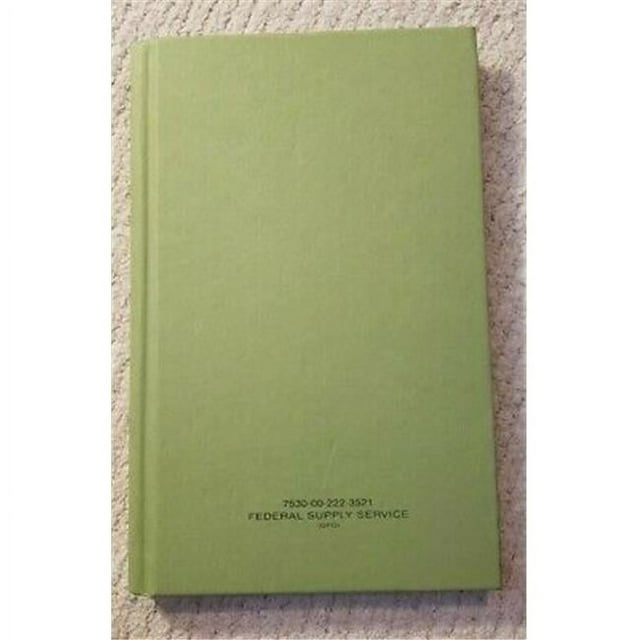 5 x 8 in. Military Log Book Record Memorandum - Green - Walmart.com