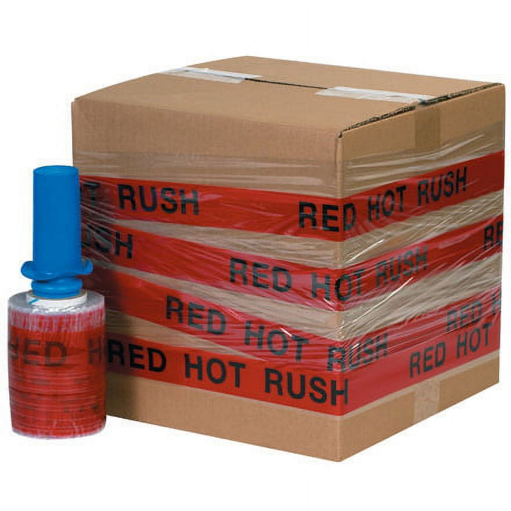 5" x 80 Gauge x 500' "RED HOT RUSH" Goodwrappers® Identi-Wrap - 6 ...