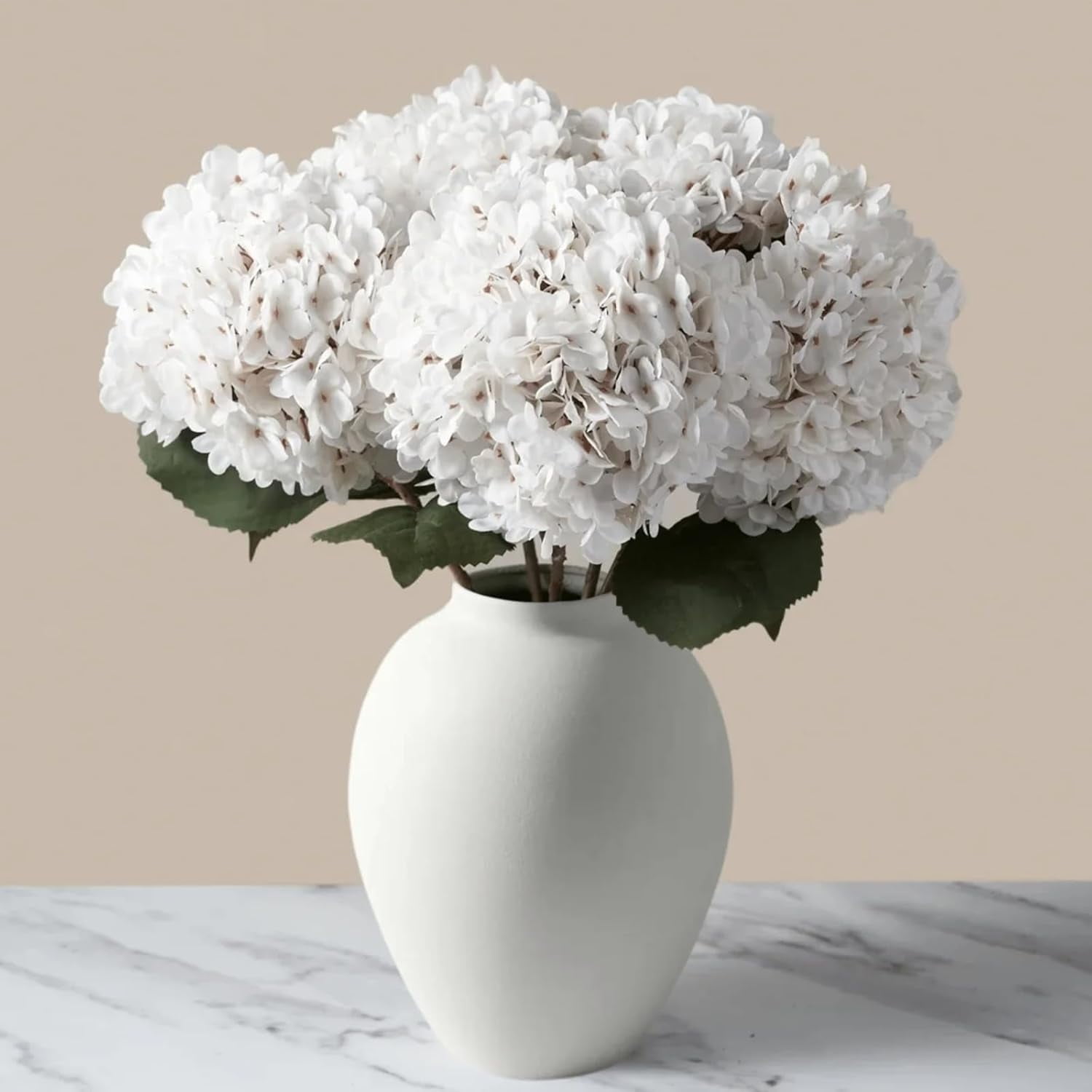 5 x Extra Large Faux Hydrangea Flowers For Centerpiece Table ...