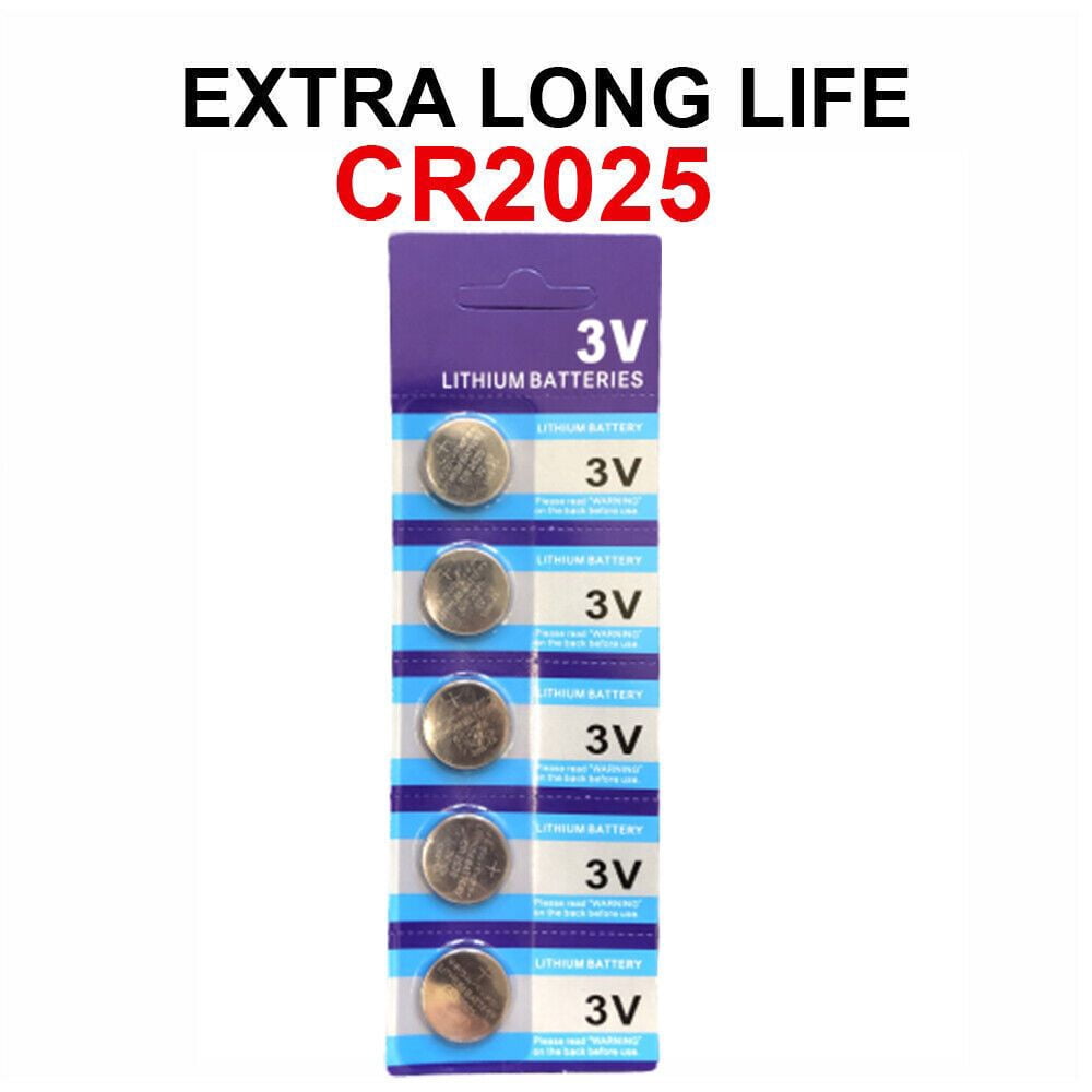 5 x Fresh CR 2025 CR2025 ECR2025 BR2025 LITHIUM COIN CELL Battery Exp ...