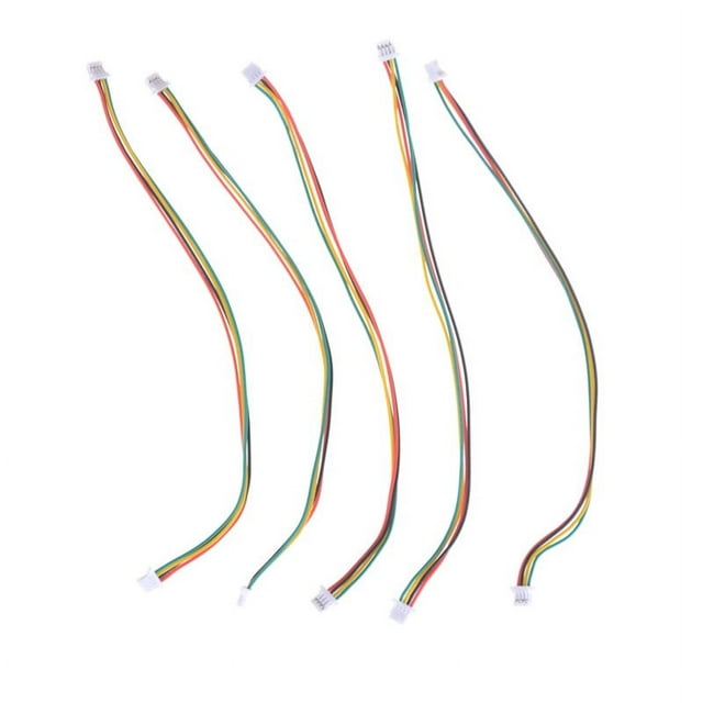 5 x Mini Micro SH 1.0mm 4-Pin JST Double Connector Plug Wires Cables 150MM - Walmart.com