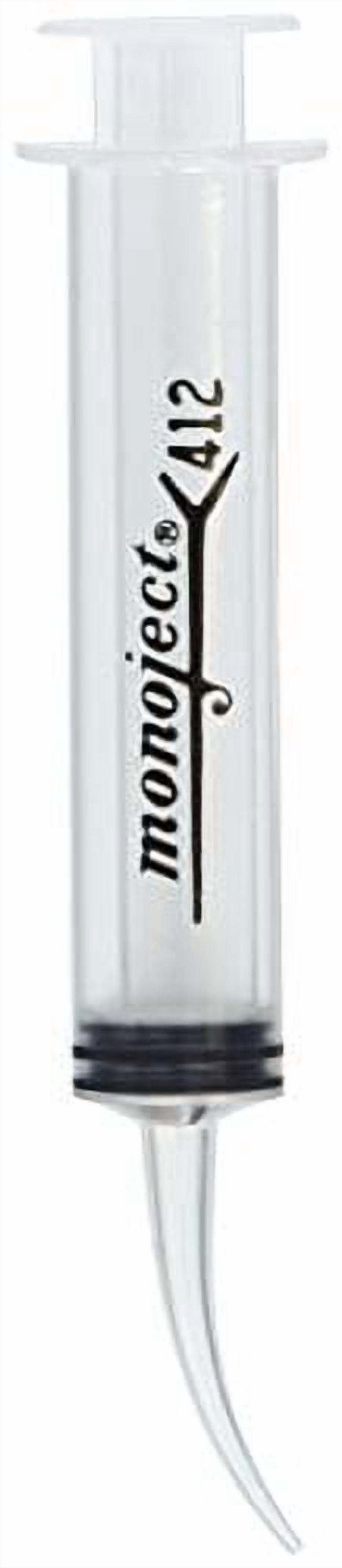 Monoject, Curved Syringes, 412 Tip, 12Cc, 5pcs, Pressure Irrigation ...