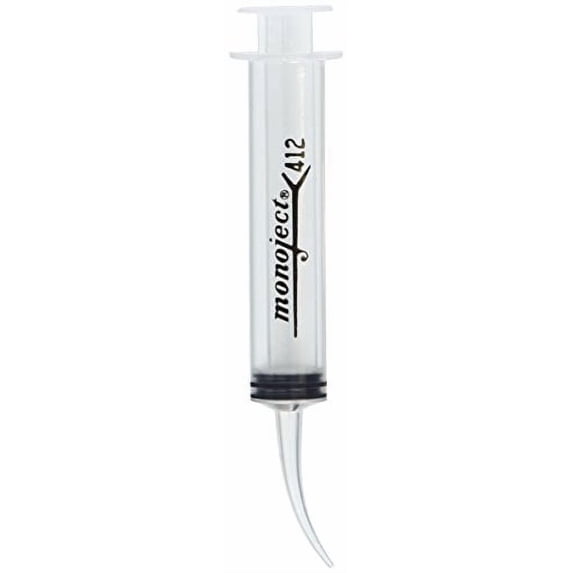 Monoject, Curved Syringes, 412 Tip, 12Cc, 5pcs, Pressure Irrigation ...