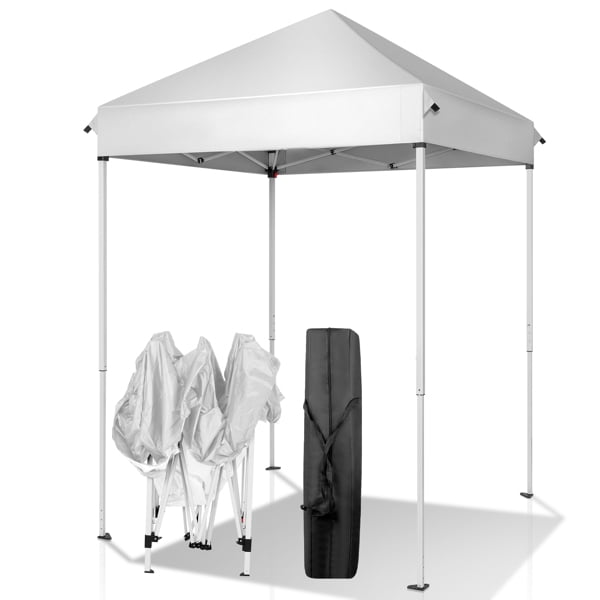 5'x5' Pop Up Canopy Instant Outdoor Canopy Easy Set-up Straight Leg ...