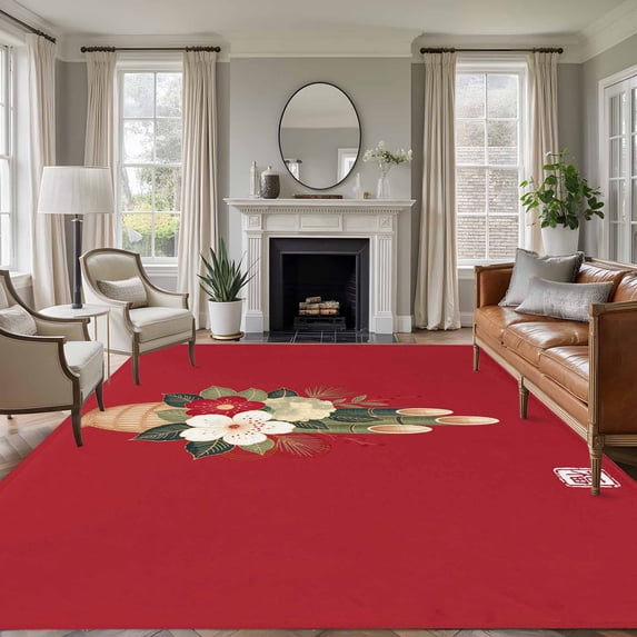 5'x8' Area Rugs, Cherry Blossoms Indoor Outdoor Area Rug for Living ...