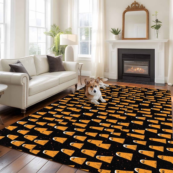 5'x8' Area Rugs, Halloween Indoor Outdoor Area Rug for Living Room ...