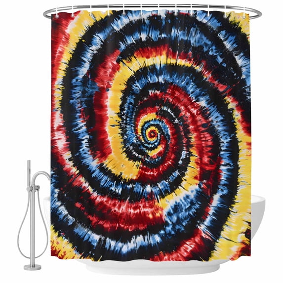 Xipuska Modern Abstract Shower Curtain - Water Repellent Fabric Shower ...