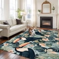 5'x8' Area Rugs, Parrot Tripical Indoor Outdoor Area Rug for Living ...