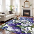 5'x8' Area Rugs, Spring Flowers Indoor Outdoor Area Rug for Living Room ...