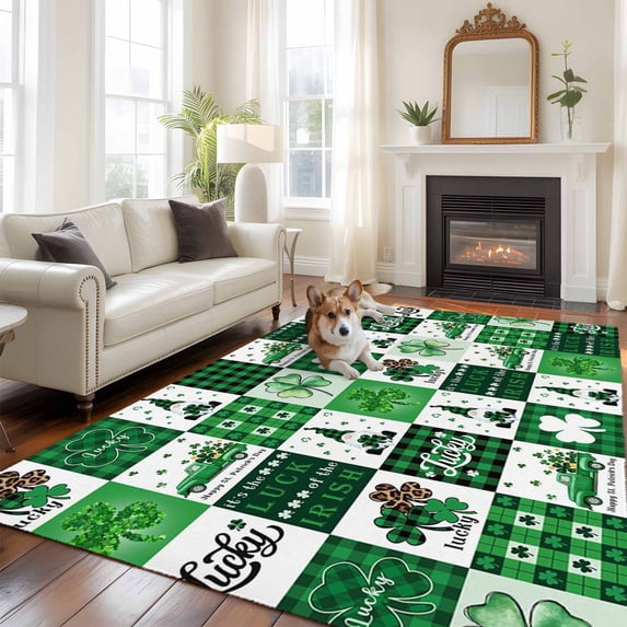 5'x8' Area Rugs, St. Patrick's Day Indoor Outdoor Area Rug for Living ...