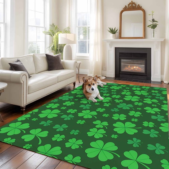 5'x8' Area Rugs, St. Patrick's Day Indoor Outdoor Area Rug for Living ...