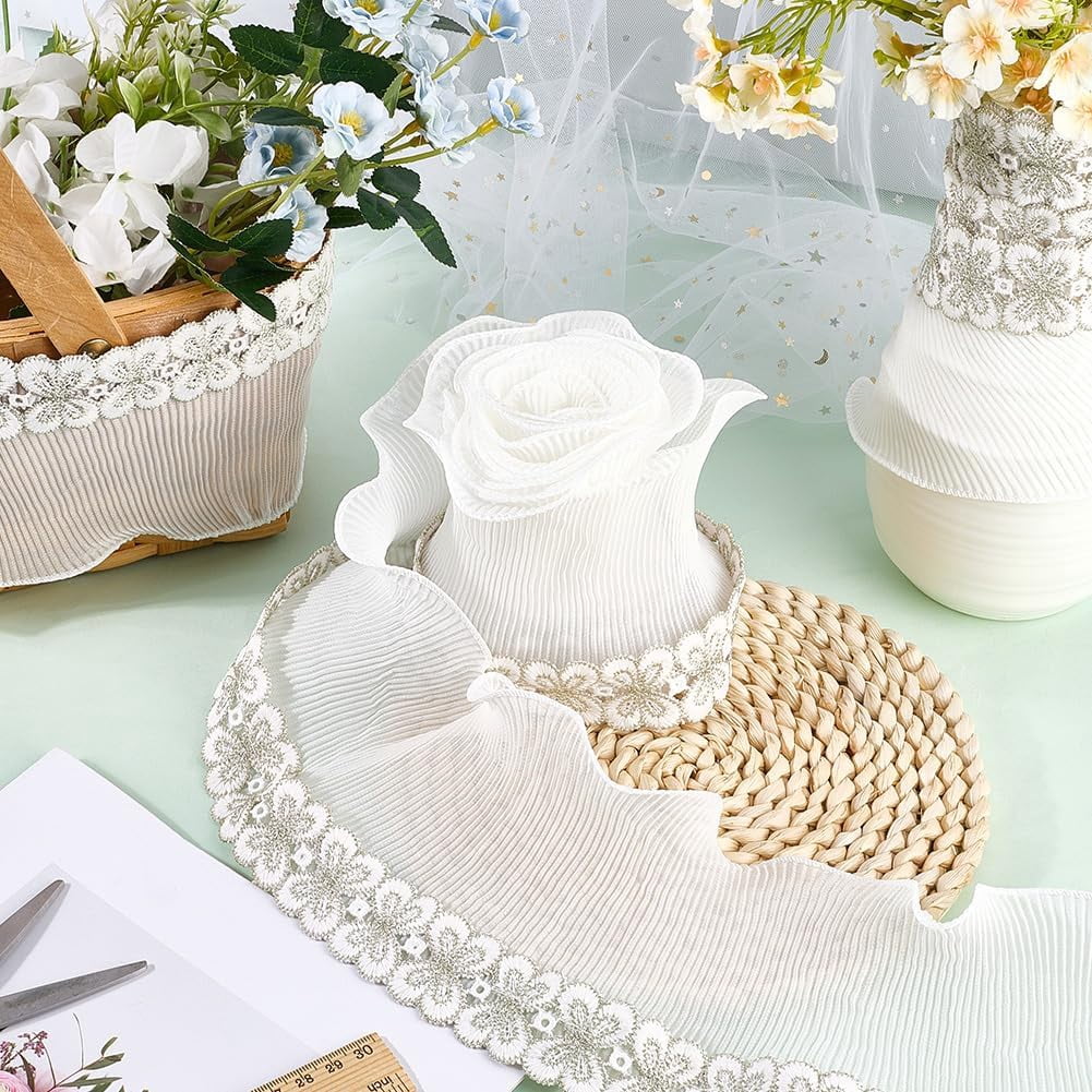5 yard Polyester Lace Trim Ribbon Clothing Accessories with Imitation ...