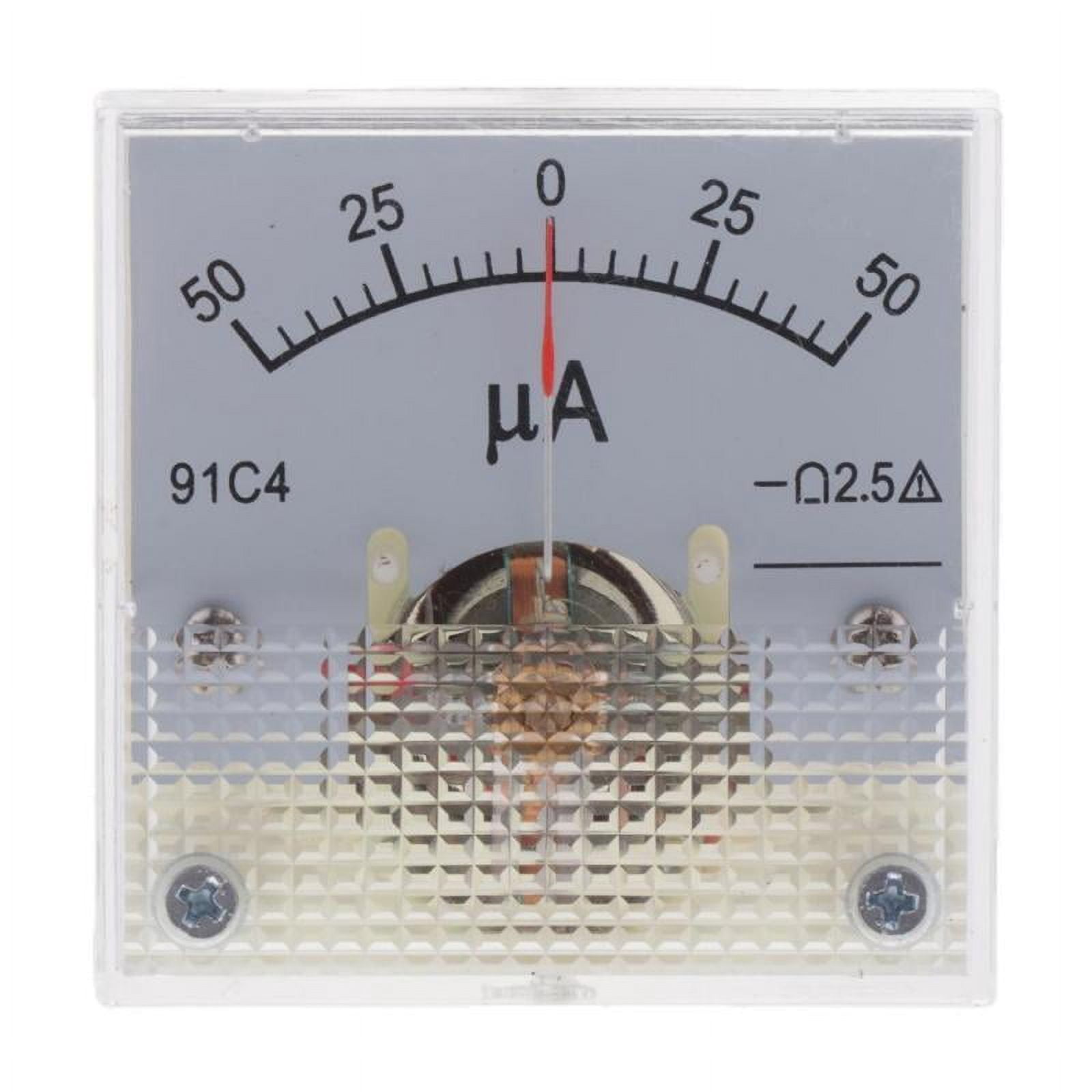 50-0-50uA Analog Current Panel Amp Ammeter Gauge 2.5 Accuracy High ...