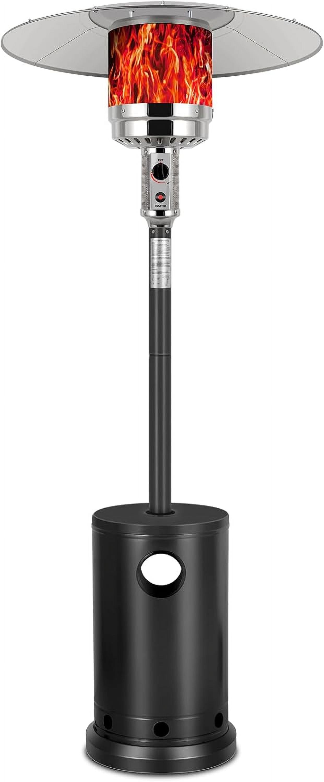 50,000 BTU Propane Patio Heater with Table Design, Stainless Steel ...