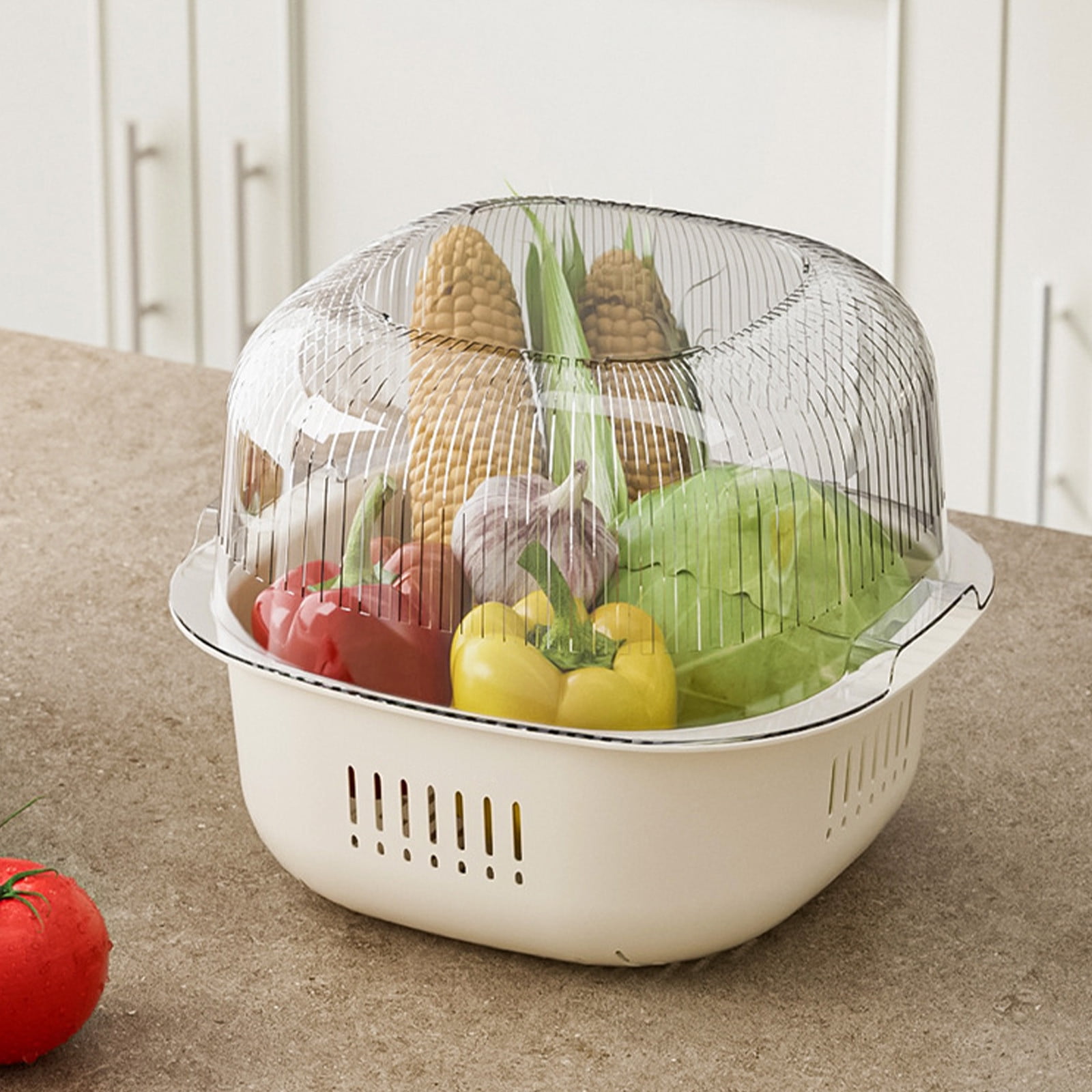 50% 0ff Clearance! Kitchen Washbas In Double-Layer Basket Vegetable And ...
