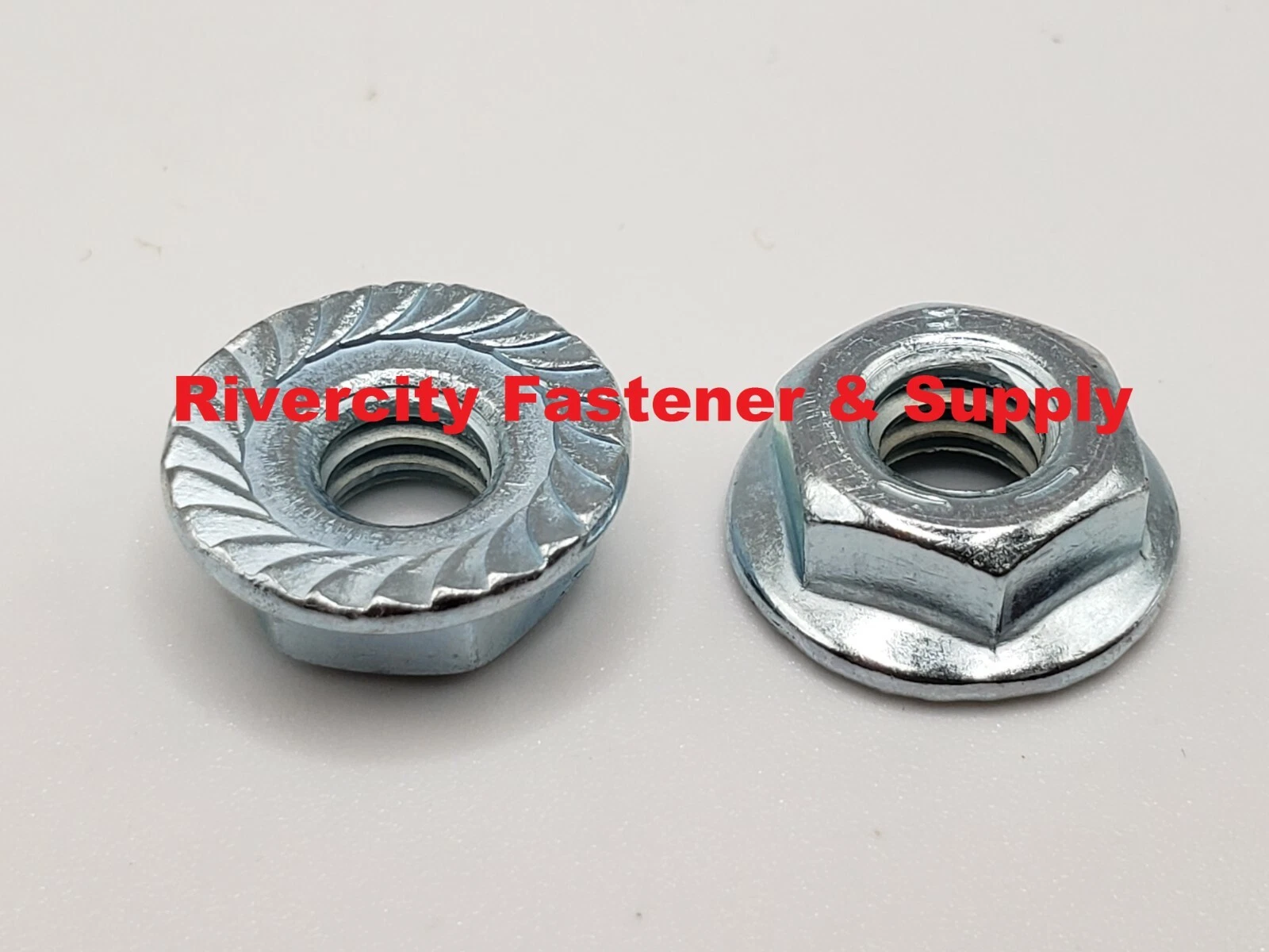 (50) 1/4-20 Hex Flange Nuts Grade 8 Zinc Plated Finish 1/4X20 1/4 X 20 ...