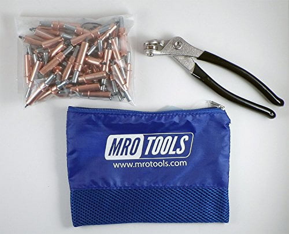 50 1/8 Cleco Sheet Metal Fasteners + Cleco Pliers w/Carry Bag (K1S50-1/ ...
