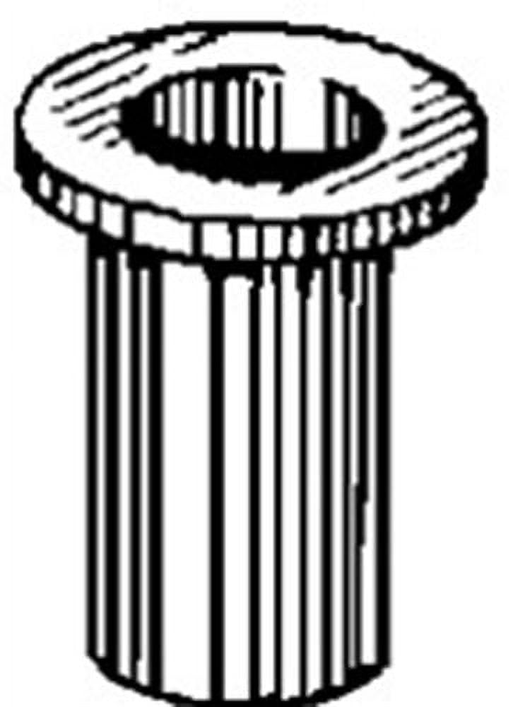 50 10-24 U.S.S. Large Flange Thin Sheet Aluminum Nutserts Grip Range .010"-.080" - Walmart.com