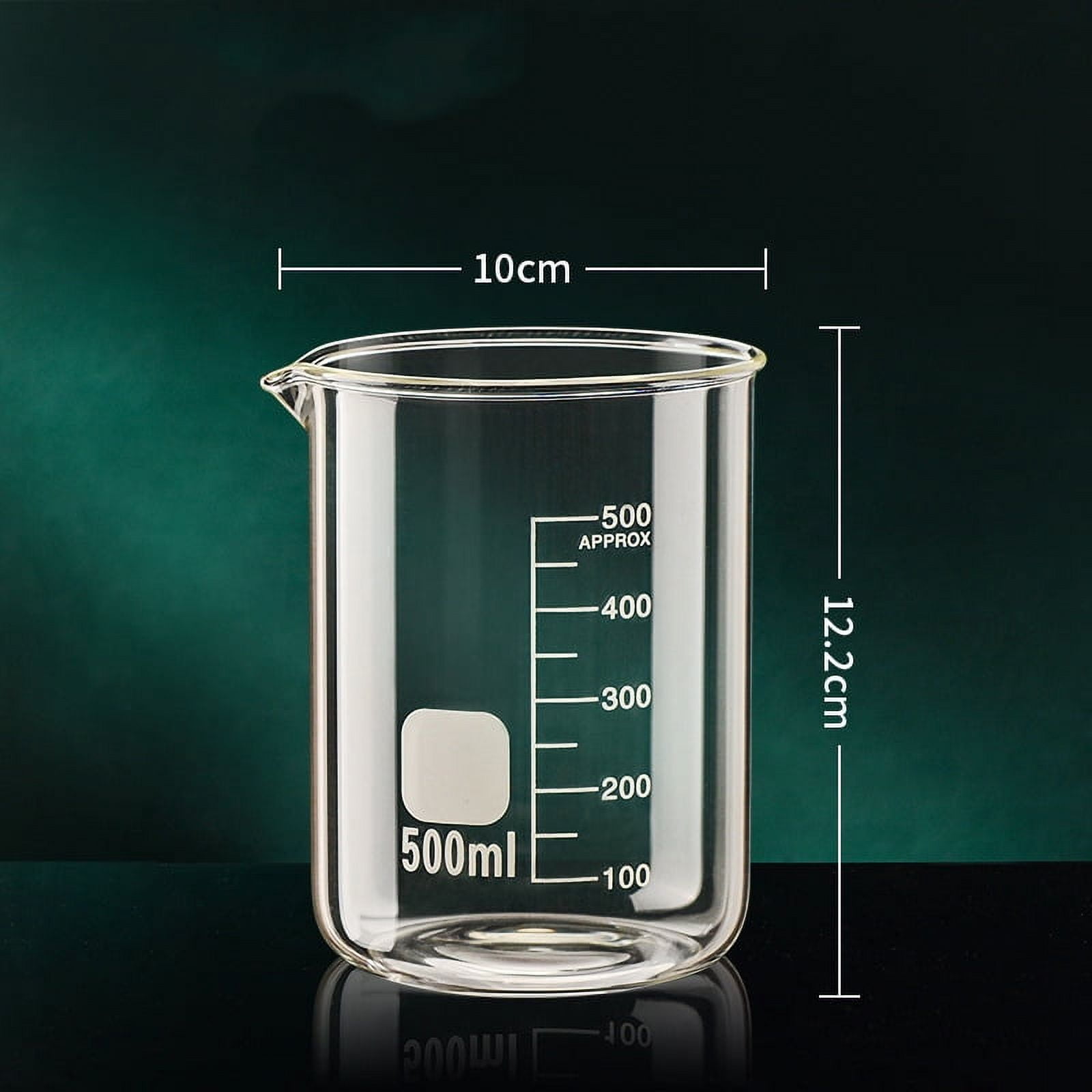 50/100/150/250/500/1000ml High Borosilicate Glass Measuring Cup Clear ...