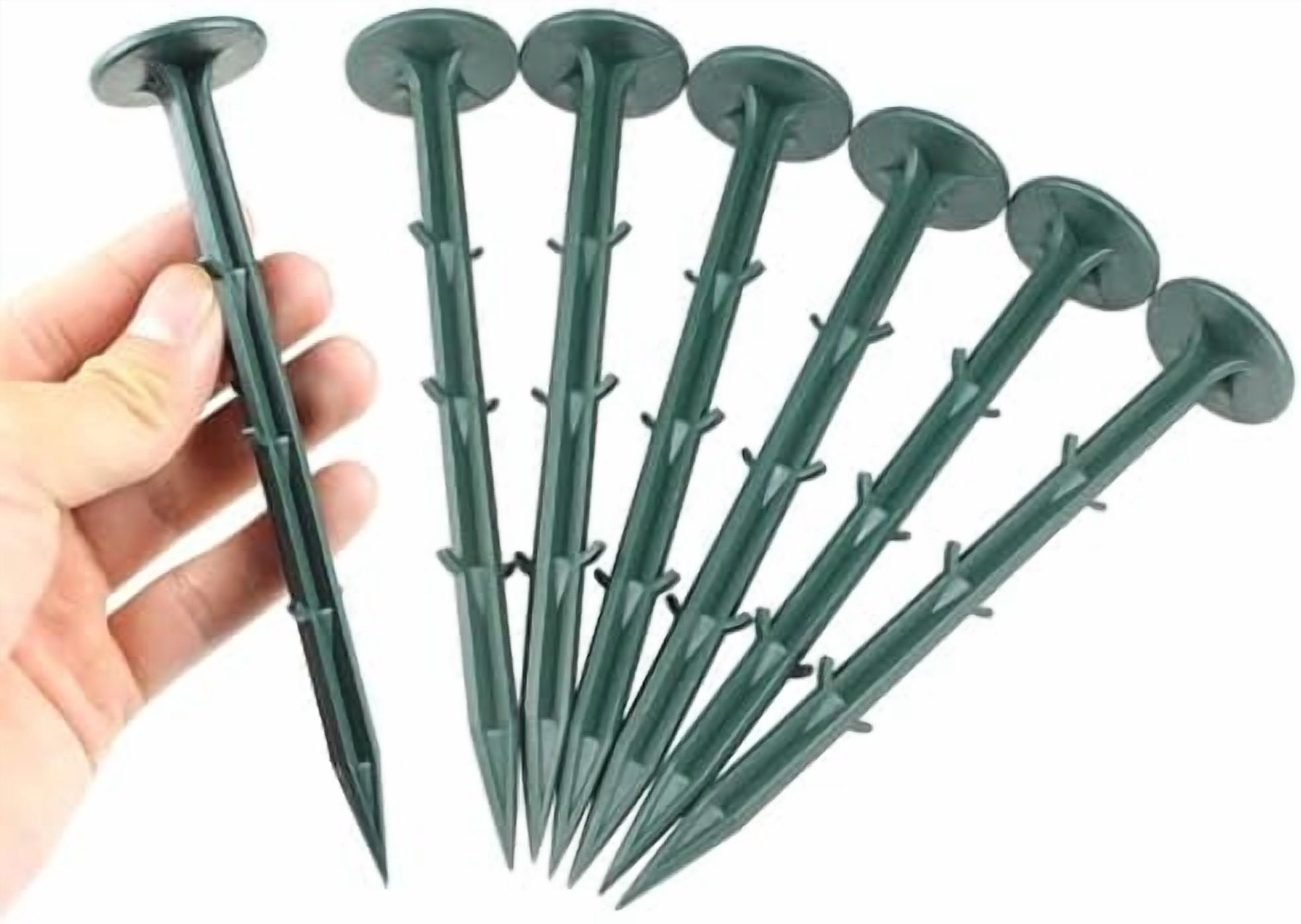 50/100/150 Pack 6 Inch Plastic Garden Lawn Stakes, Landscape Anchors ...