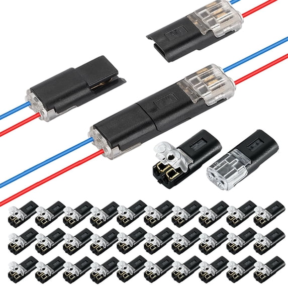 50/100/150 Pack Quick Clip Fasteners Wire Connector, Double - Wire Plug ...