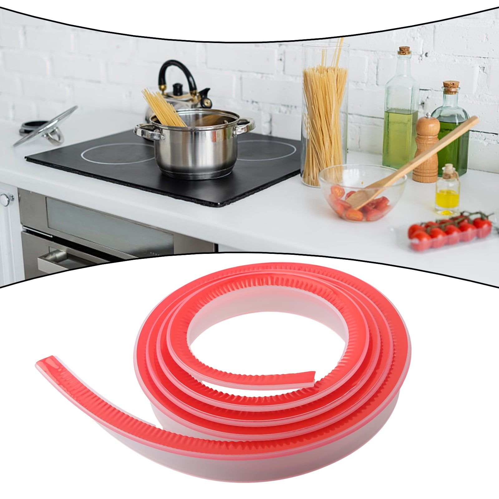 50/100/200/300cm Silicone Seal Strip Bathroom Water Barrier Shower Non ...