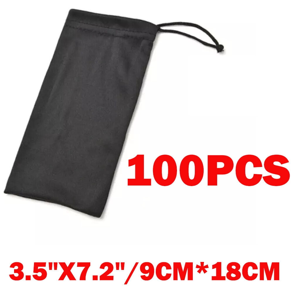 50/100/200/500x 18cm*9cm Micro Fiber Sunglasses Carrying Pouchs Soft ...