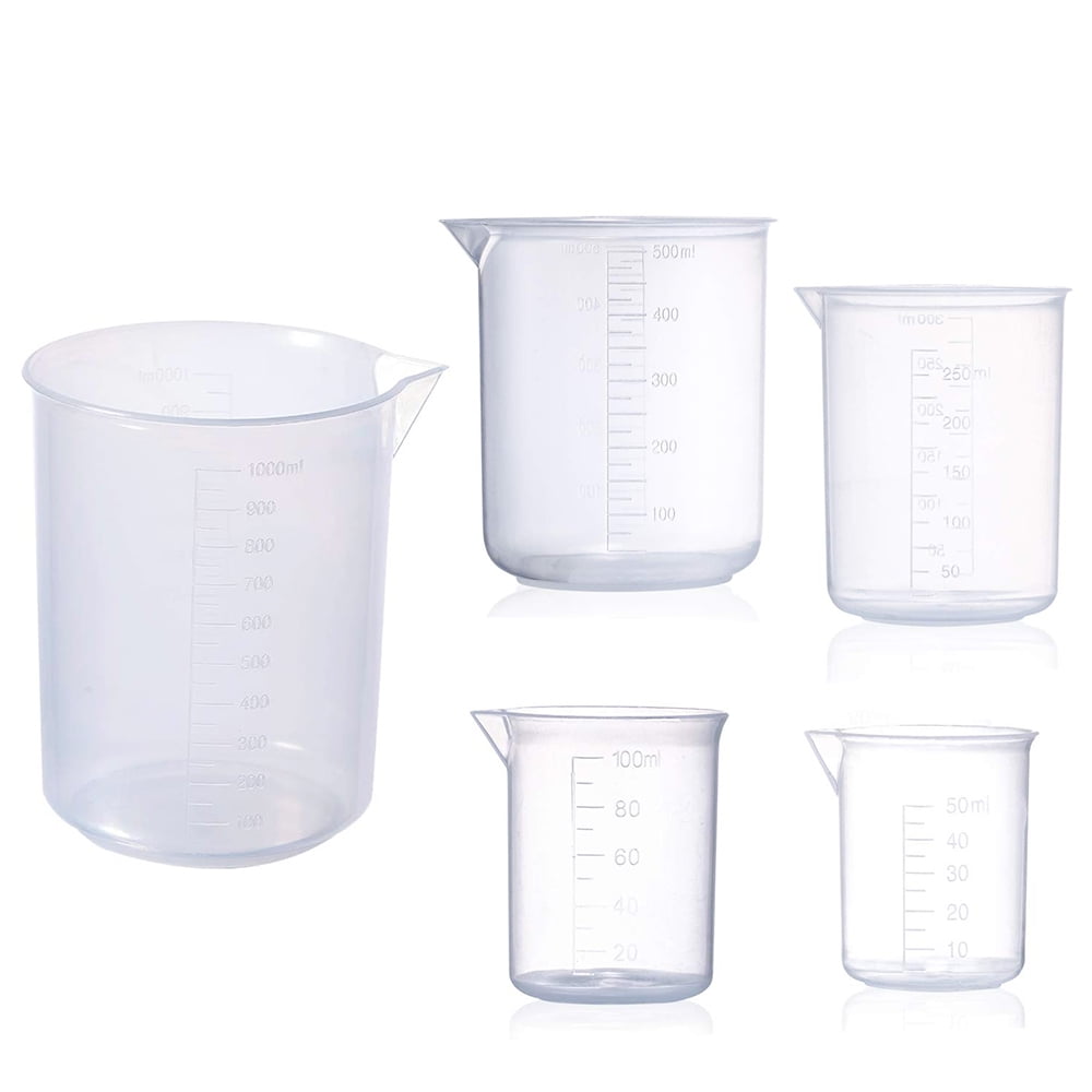 50/100/250/500/1000ml Plastic Mixing Cup Measuring Cups, Measuring Jugs ...