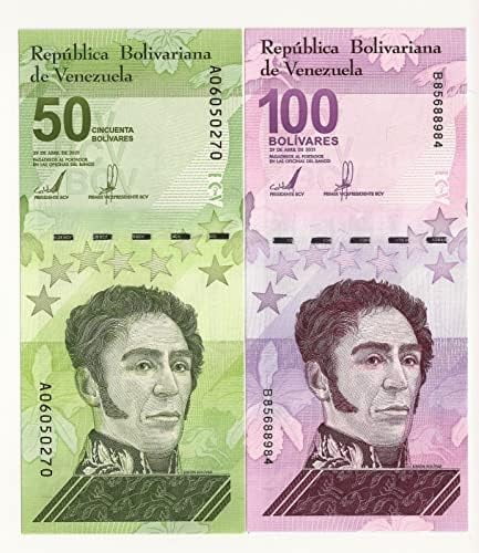 50-100 Bolivar Digital (Digitales) 2 Pieces Banknote Set, 2021, UNC ...