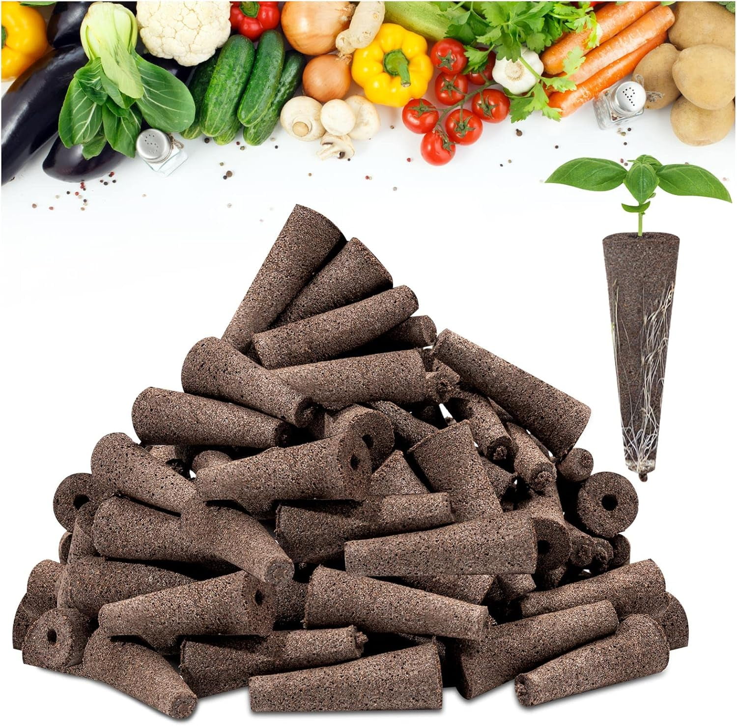 50/100 Pack Grow Sponges, Seed Pods Replacement, Sponges Seed Growth ...
