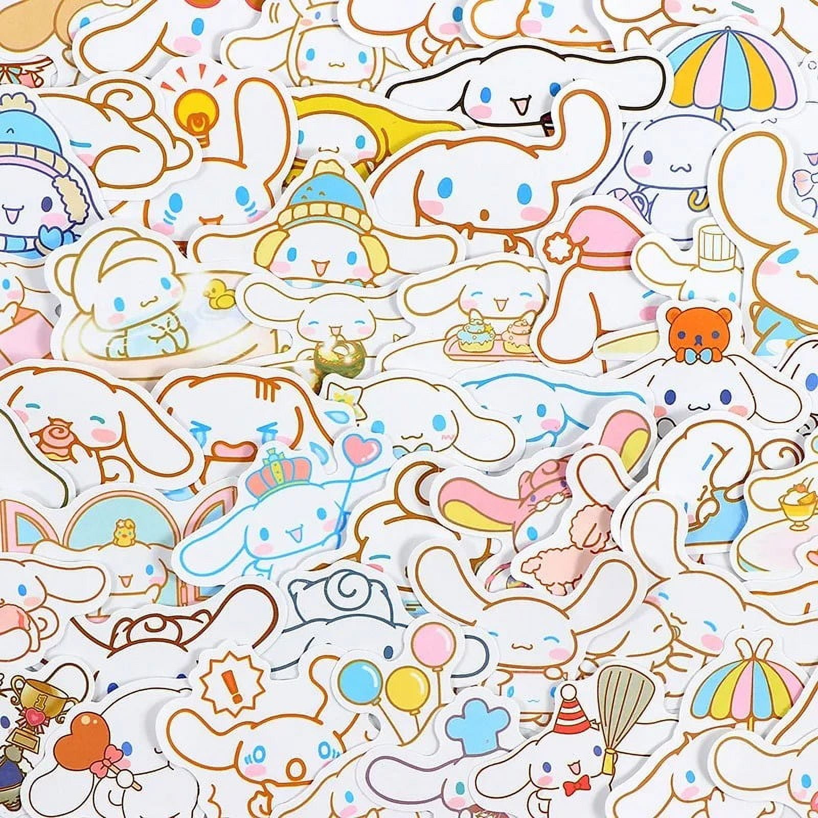 50/100 Sanrio Stickers Waterproof Cute Anime Sticker Pack Hello Kitty ...