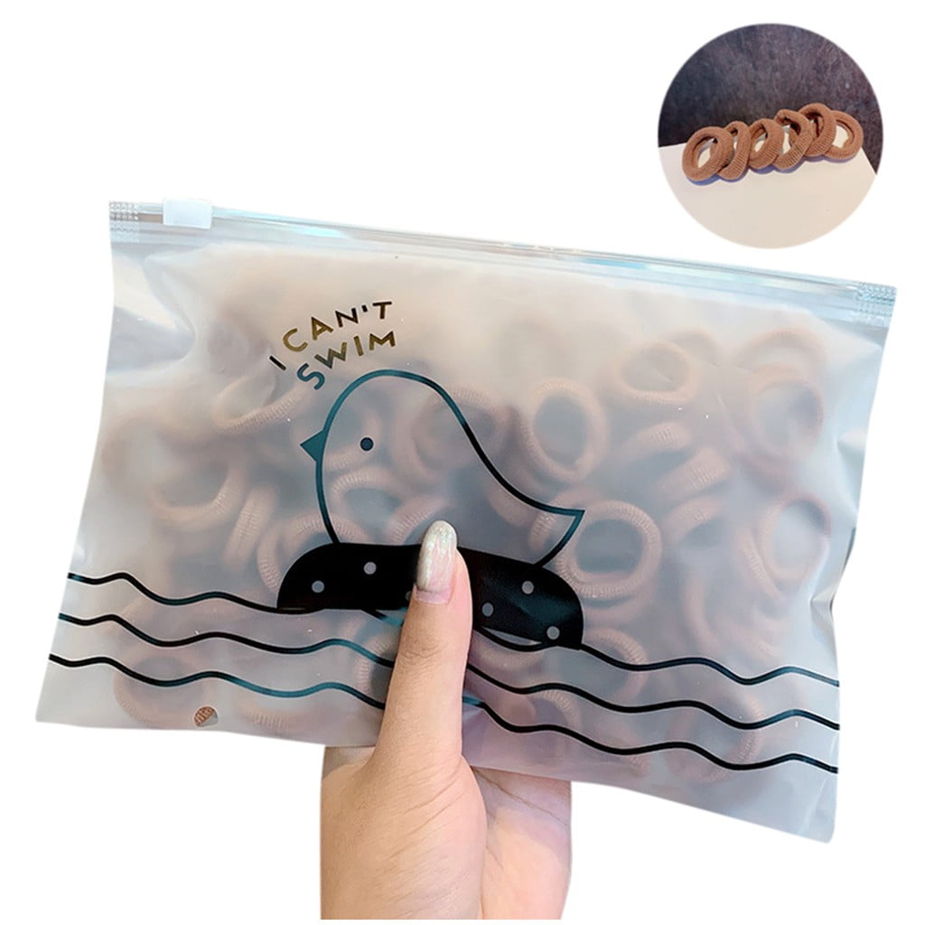 JAHH 50/100 pcs Girls colorfull Elastic Bands Kids Ponytail Rubber ...