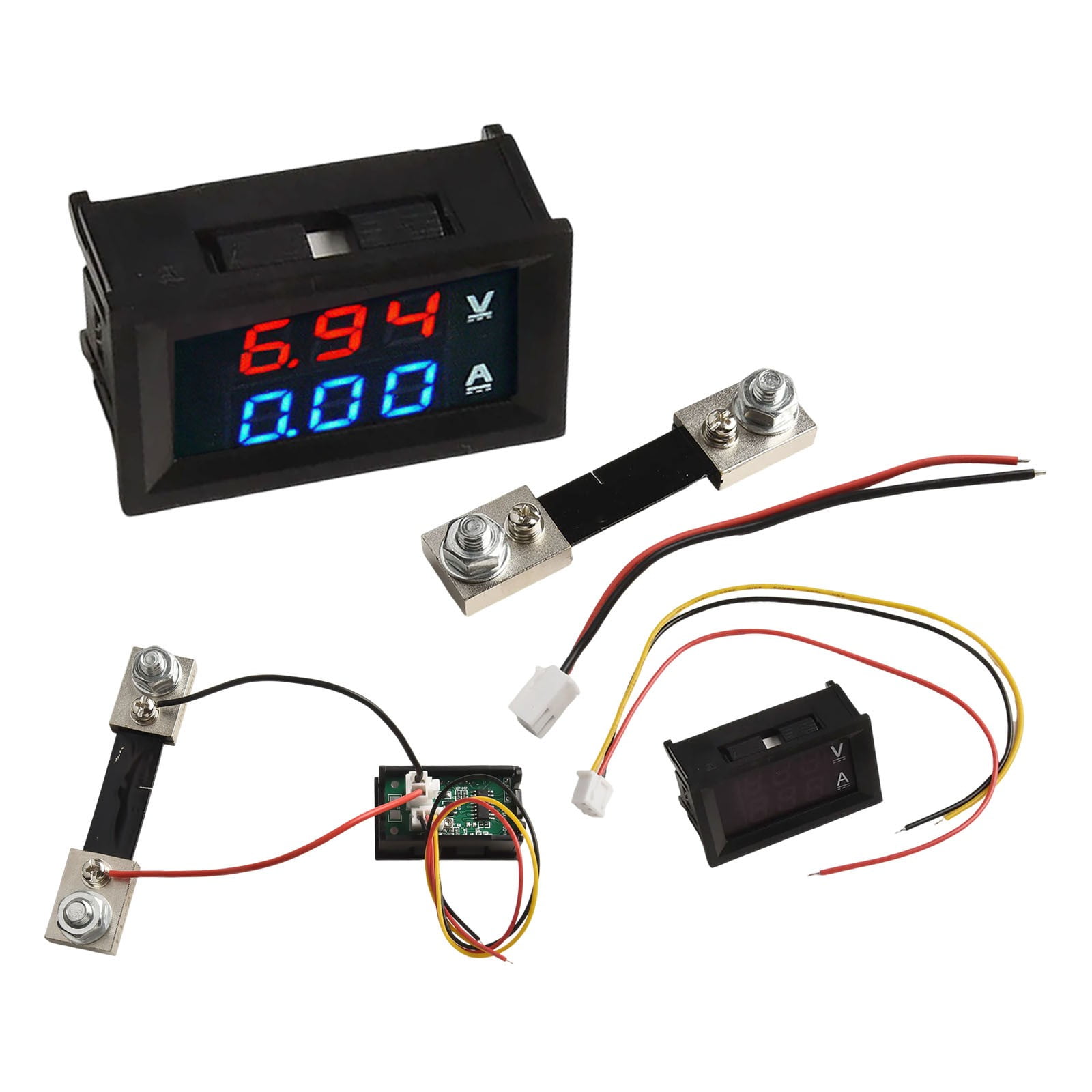 50/100A Voltmeter Ammeter LED Dual Digital Volt Amp Meter Test Tester ...