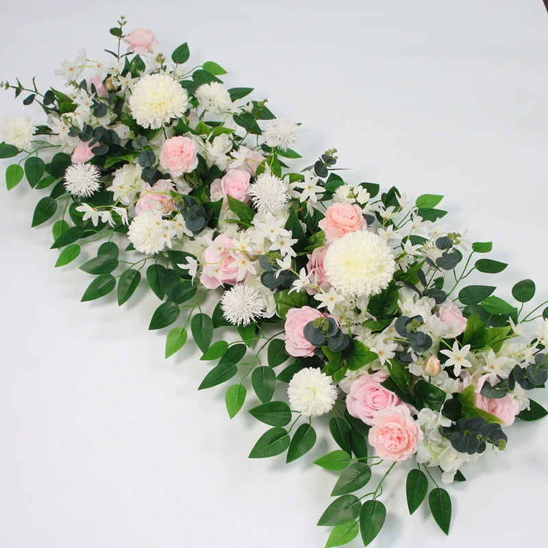 50/100CM DIY Wedding Flower Wall Arrangement Supplies Silk Peonies Rose ...