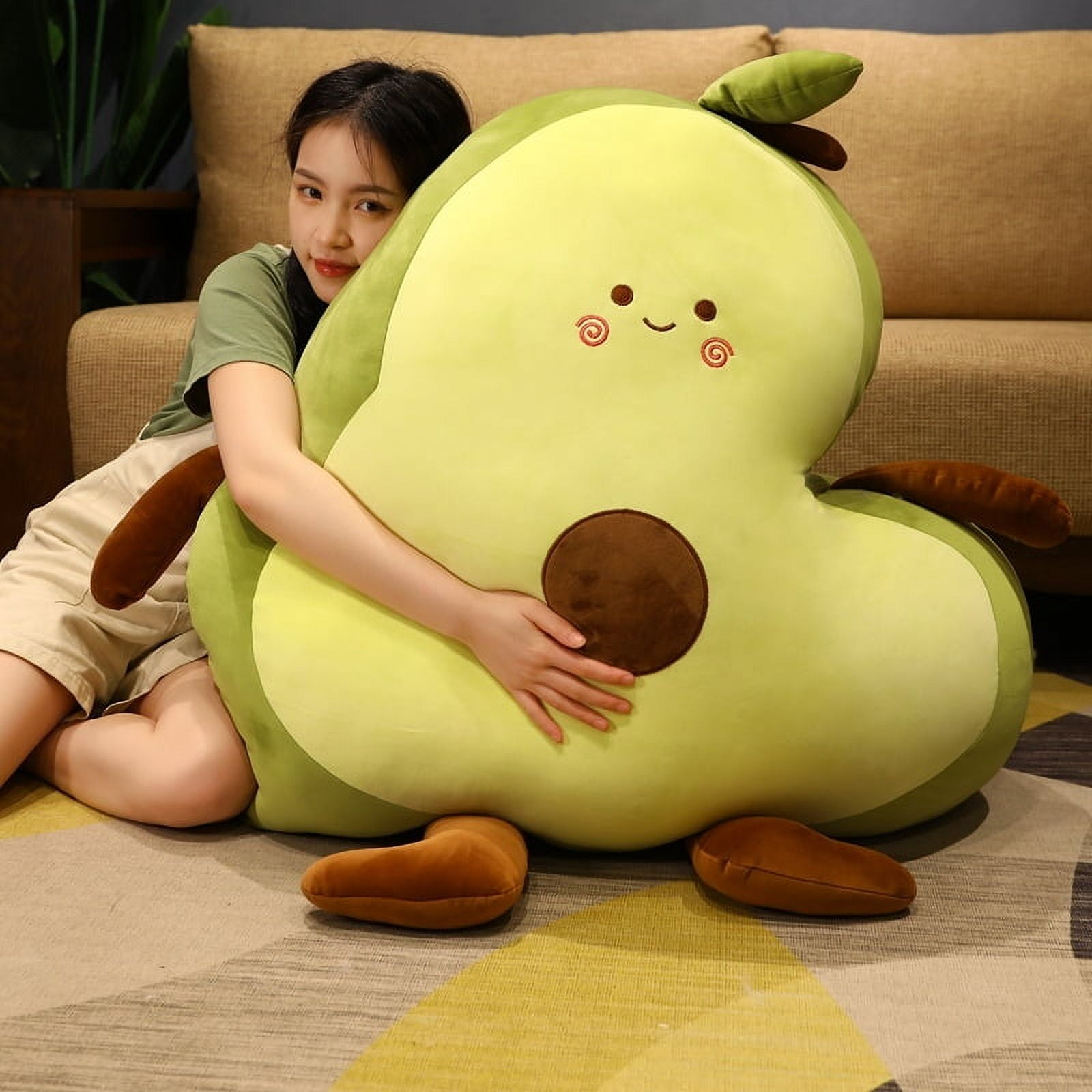 50-100CM Giant Avocado Stuffed Plush Toy Filled Doll Fruit Cushion ...