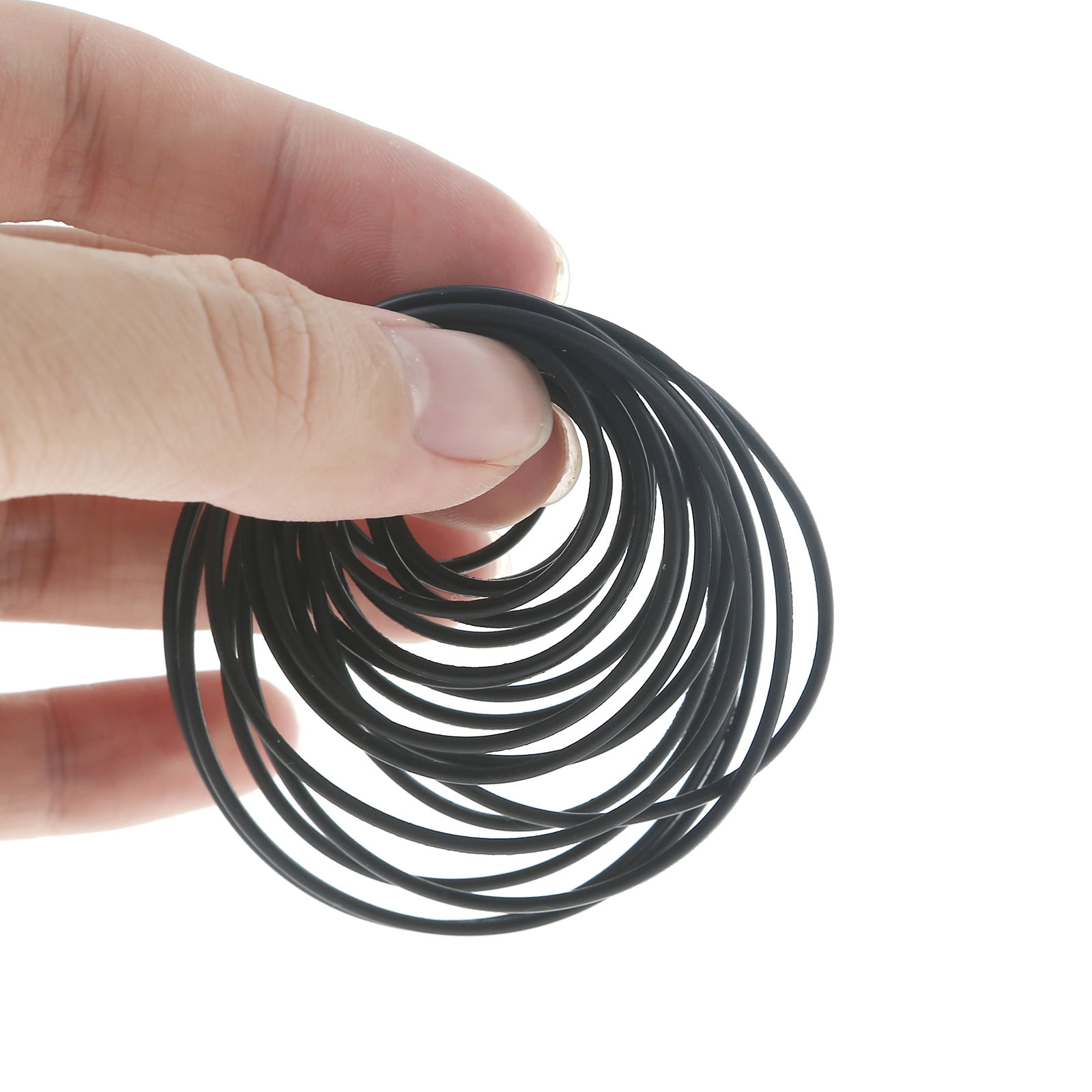 50/100PCS 1.5mm Mix Size Round Cassette Tape Machine Belt Set Rubber ...