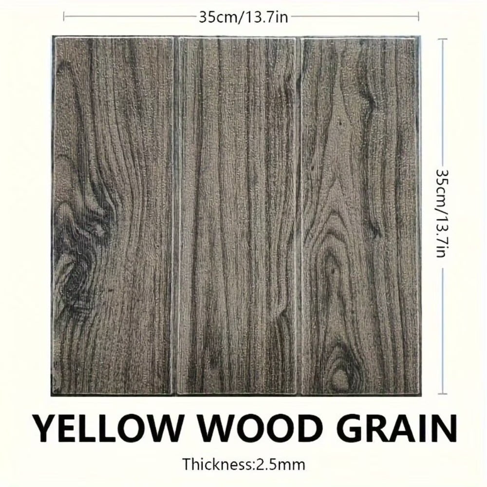 50/100PCS 3D Wood Grain Wall Tile Stickers – Peel and Stick Waterproof ...