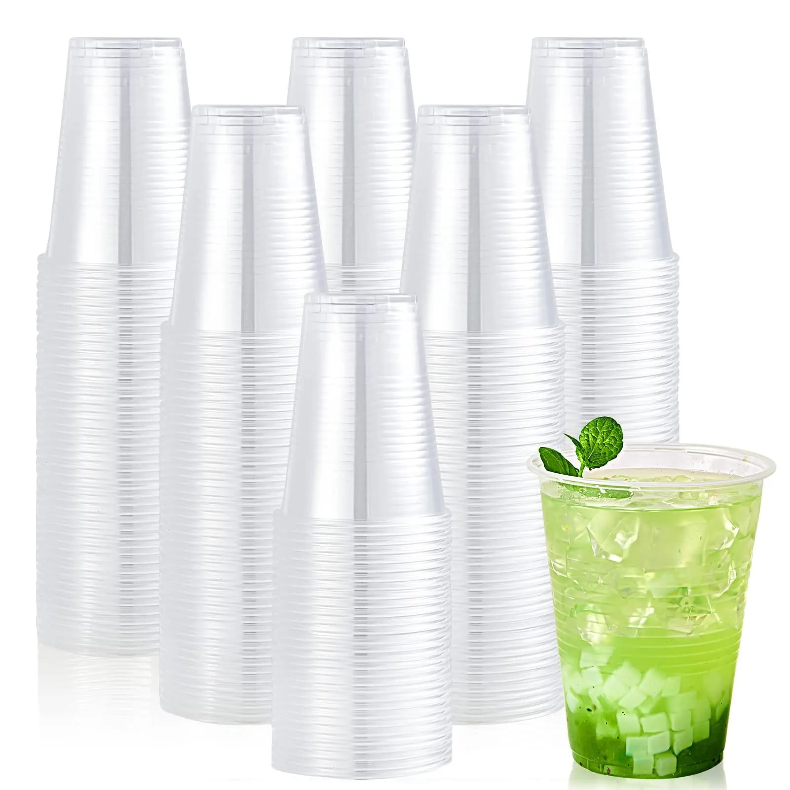 50/100PCS Disposable Clear Plastic Cup Outdoor Picnic Birthday Kitchen ...