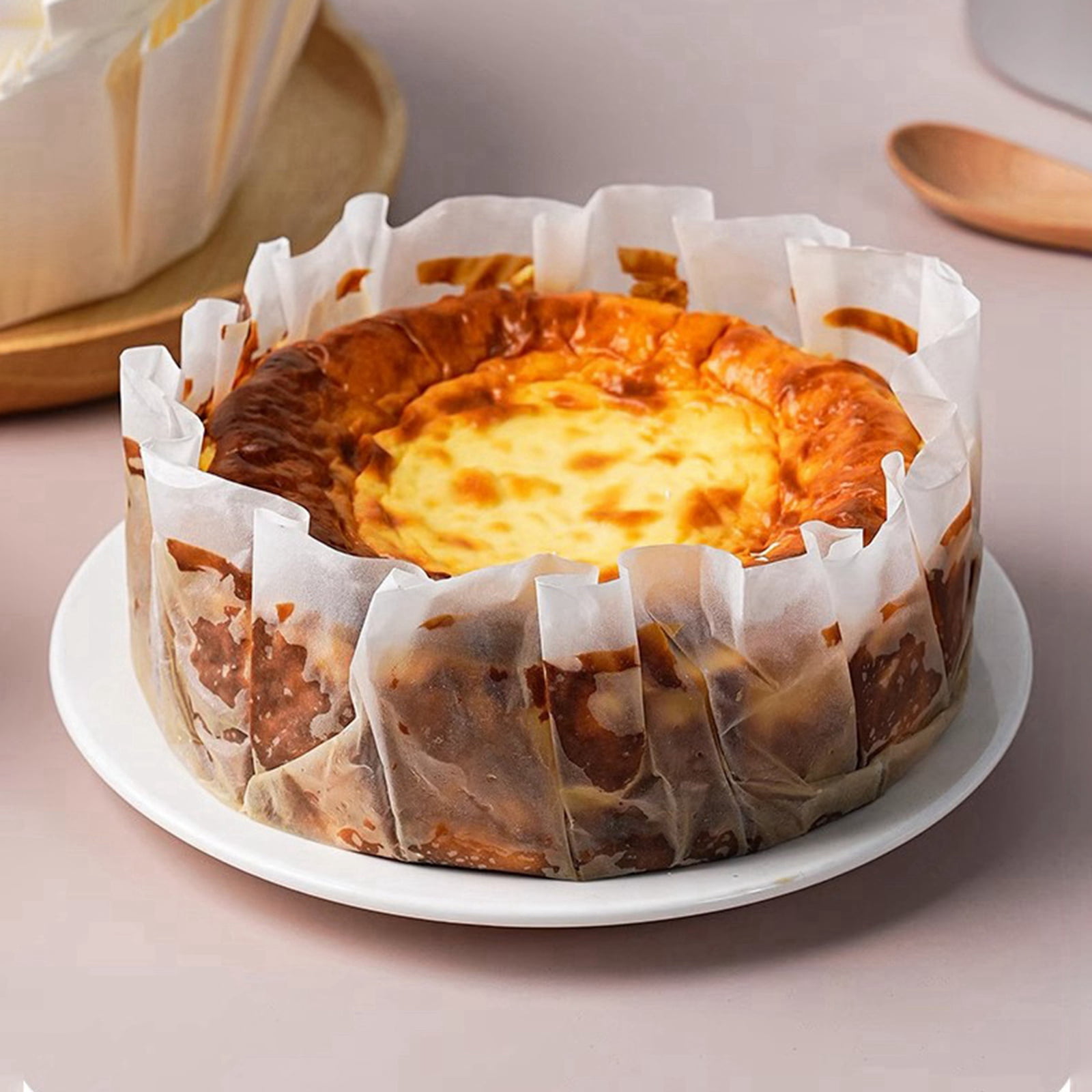 50/100PCS Disposable Paper Basques Cupcake Liners Cake Pan Liner ...