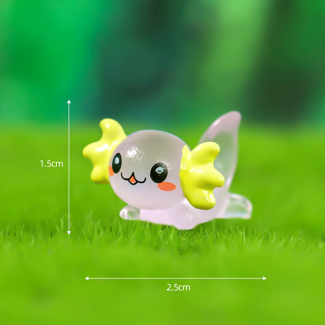 50-100PCS Luminous Axolotl Miniatures Ambystoma Mexicanum Glow At Night ...