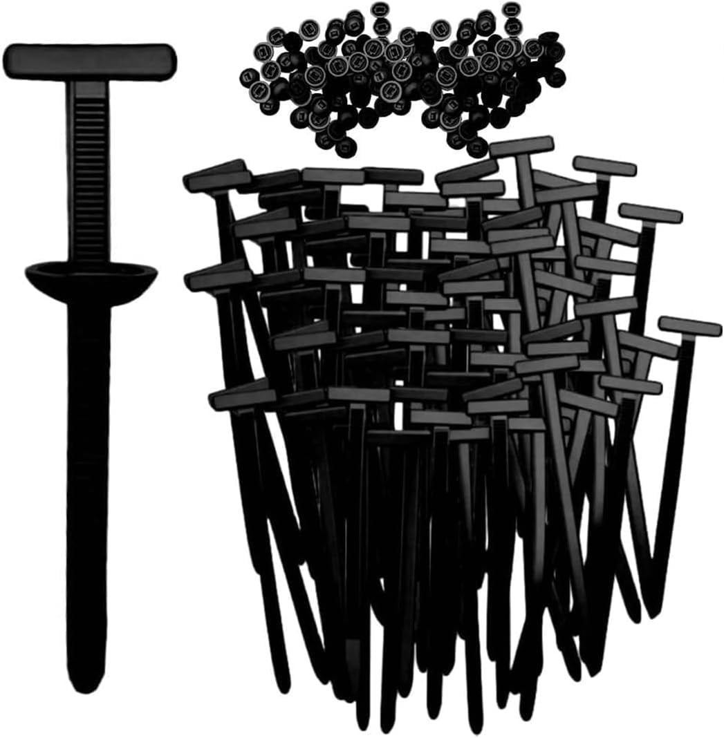 50/100PCS Snap On Fasteners Zip Tie,Heavy Duty Self-Locking Nylon Zip ...
