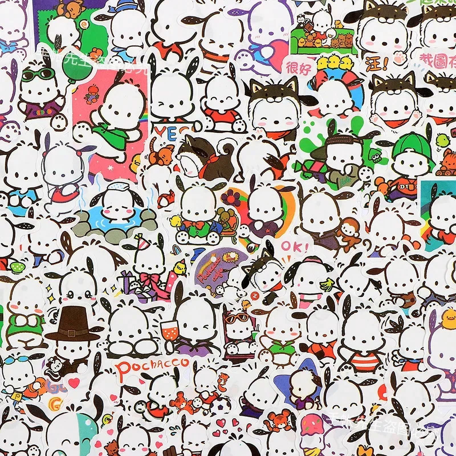 50/100Pcs Anime Sanrio Stickers Kawaii Hello Kitty Kuromi Melody ...