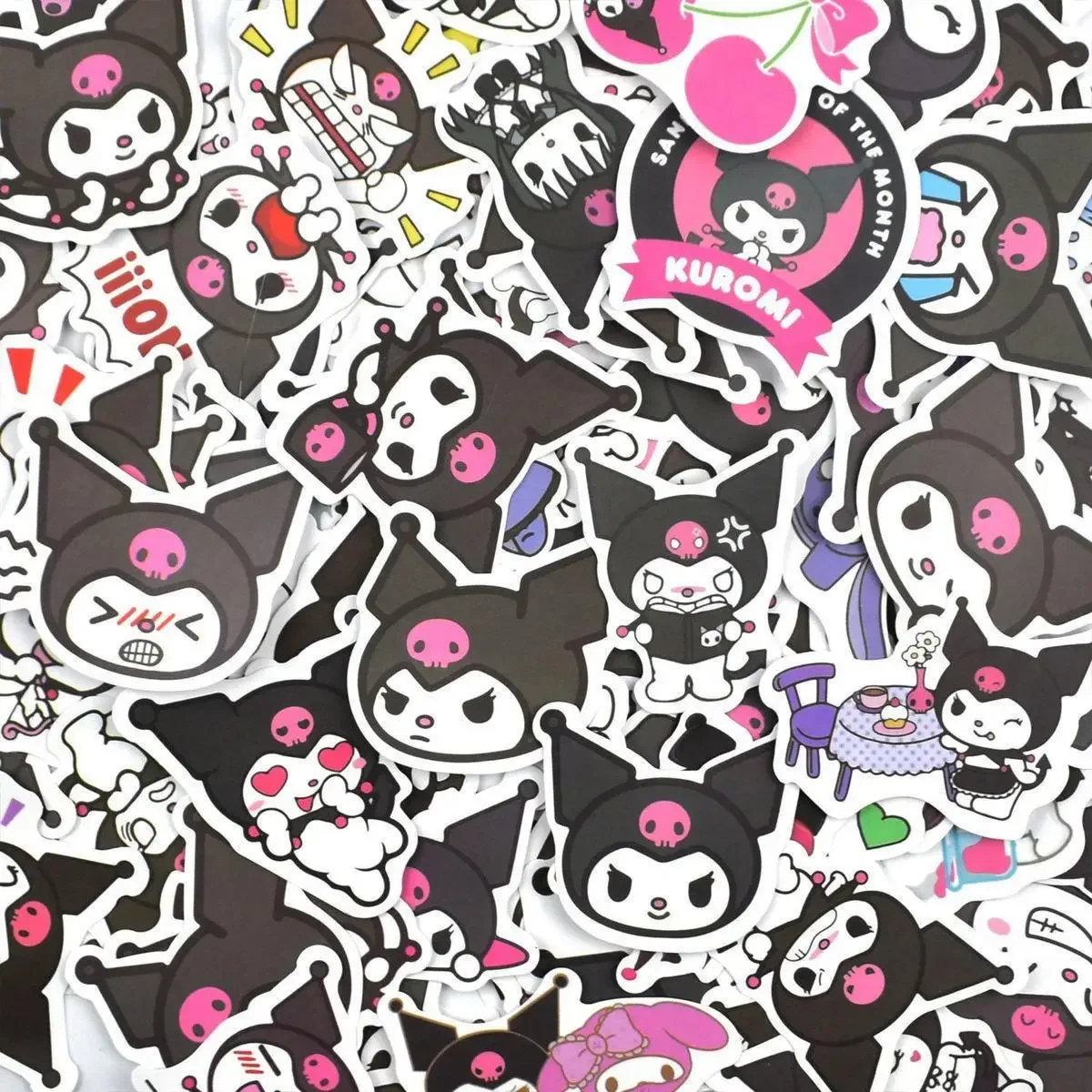 50 100pcs Anime Sanrio Stickers Kawaii Hello Kitty Kuromi Melody