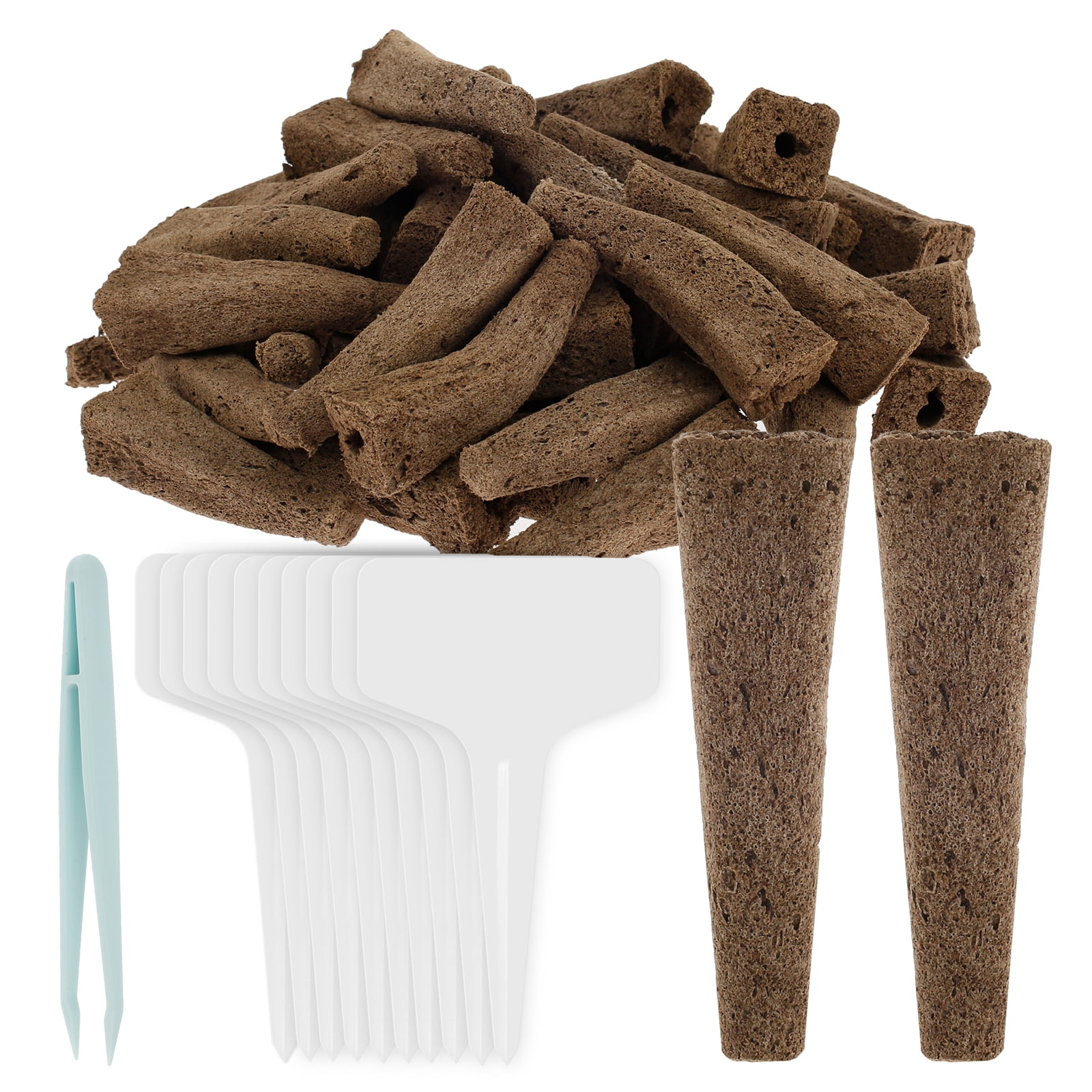 50/100Pcs Grow Sponges for Hydroponics Seed Starter Pods Kit Hydroponic ...