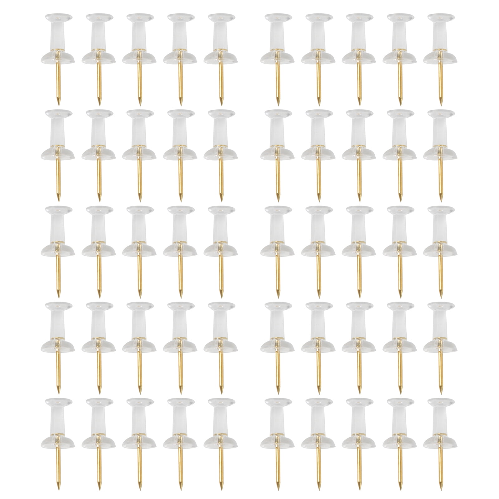 50/100Pcs I-shape Push Pins Ball-shape Pushpin Clear Map Pin, Sewing ...