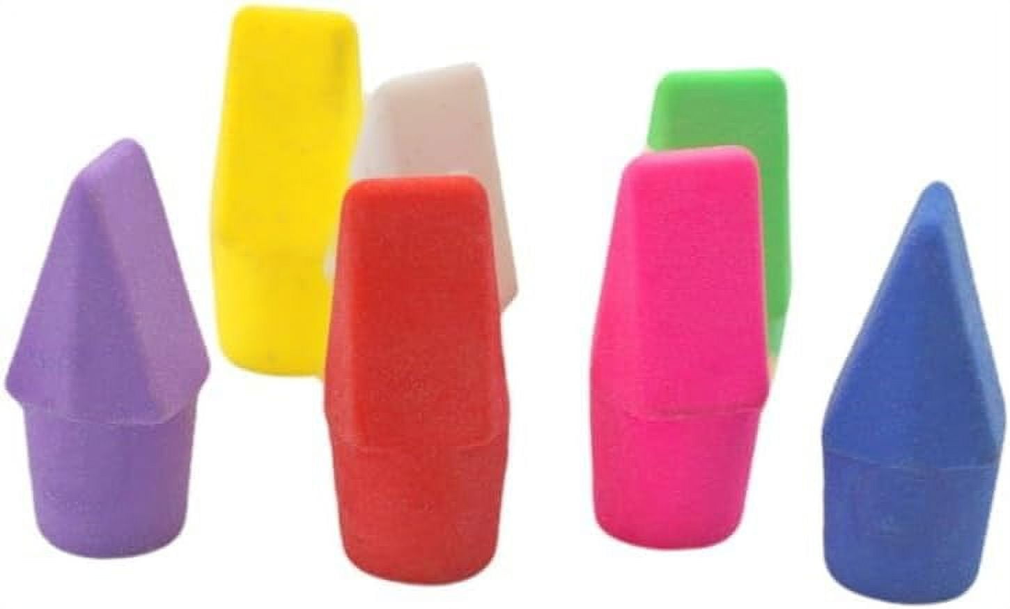 50/100Pcs Pencil Top Eraser Caps Arrowhead Assorted Colors Pencil ...