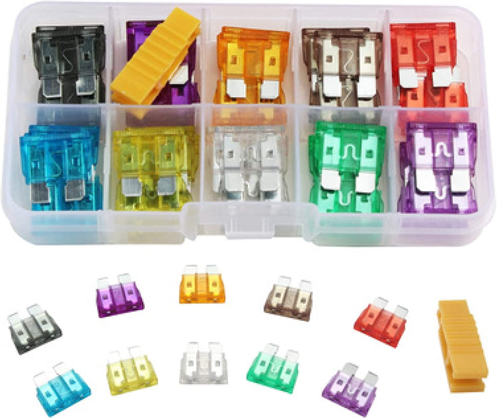 50/100Pcs Set Assorted Car Fuses Auto Truck SUV Fuses Mini Standard ...