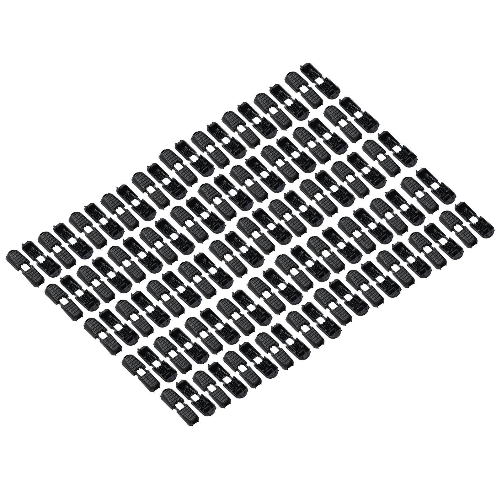 50/100Pcs Zippers Pull Cord Lock Elastic Shoelaces Ends for Paracord ...