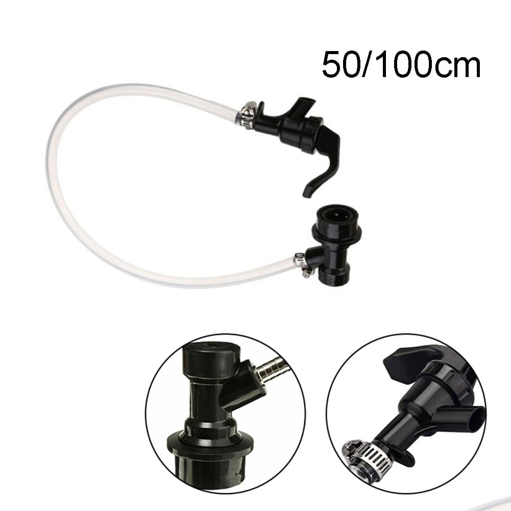 50/100cm Clear Beer Line with Picnic Tap for Home Bar and Homebrew ...